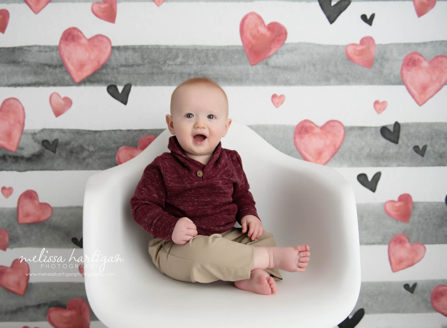 Glastonbury CT Baby Photography – Ryan Sitting Up Milestone